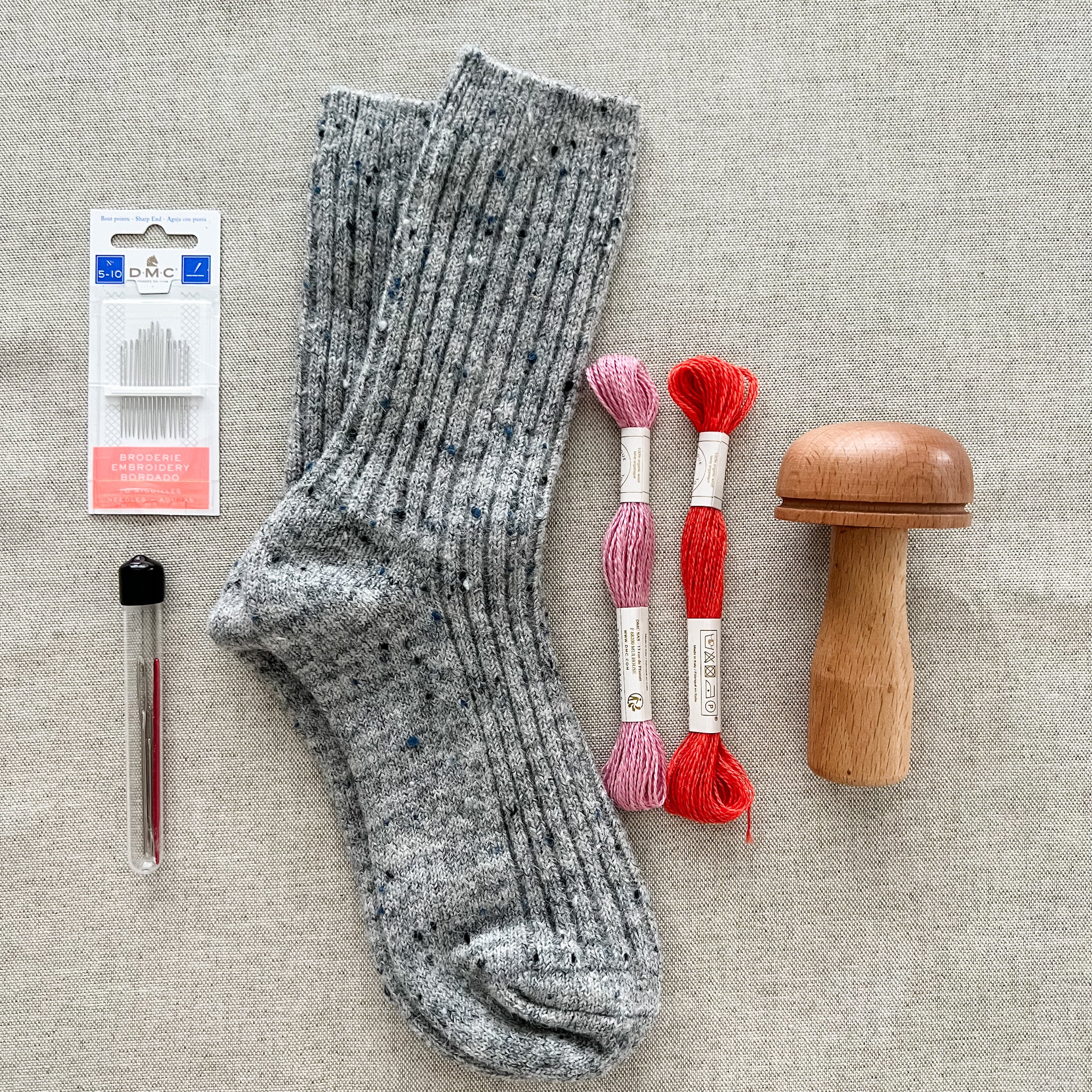 Mindful Mending - Sock Darning Kit – Grow Creative Studio